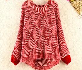 Geometric Pattern Sweater For Women on Luulla