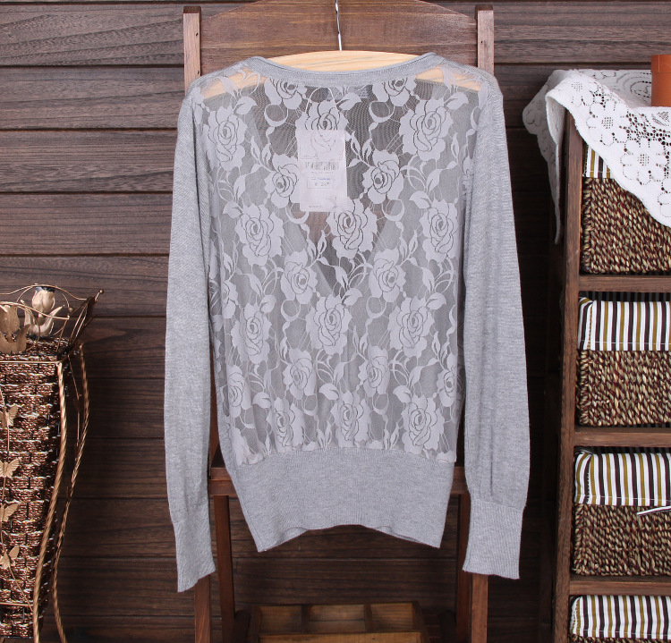 Openwork Lace Sweater on Luulla